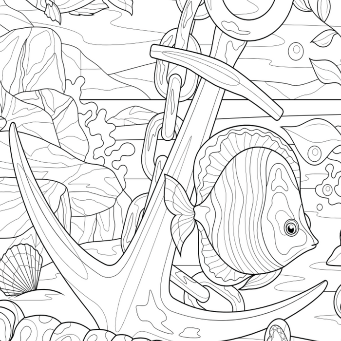 Ocean Adventure Colouring Page – Castle Arts